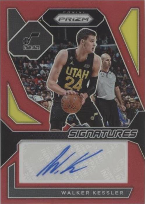 2023-24 Panini Prizm - Signatures Walker Kessler #SIG-KES Red Prizm /99 ...