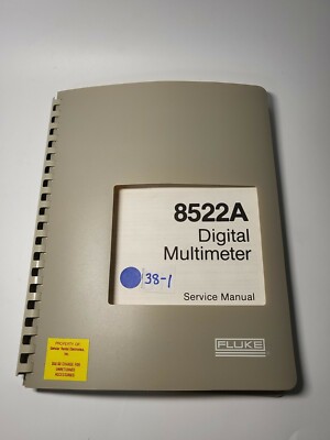 Manuals & Books - Multimeter Operating Service Manual