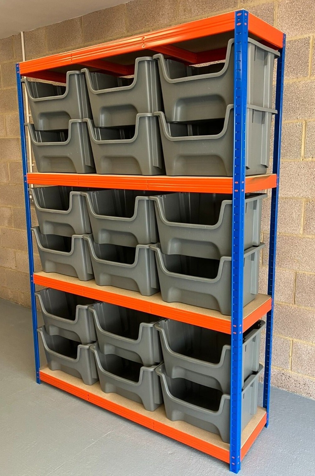 Large Stacking Pick Bin Kits Racking Bins Tubs Shelving Storage Garage ...