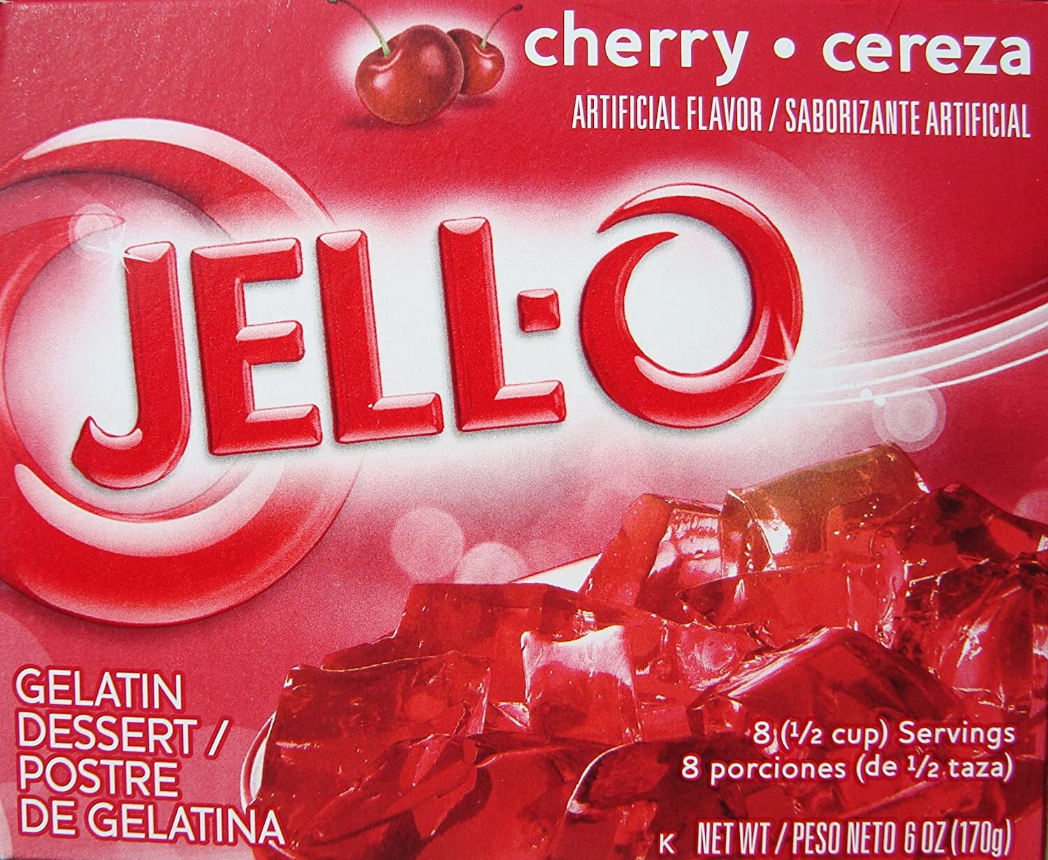Jell-O Cherry Gelatin Mix, 6 Ounce | eBay