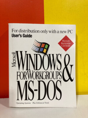 Microsoft Windows & MS-Dos For WorkGroups User's Guide | eBay
