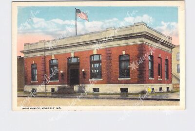 PPC Postcard MO Missouri Moberly Post Office Exterior Street View #2 | eBay