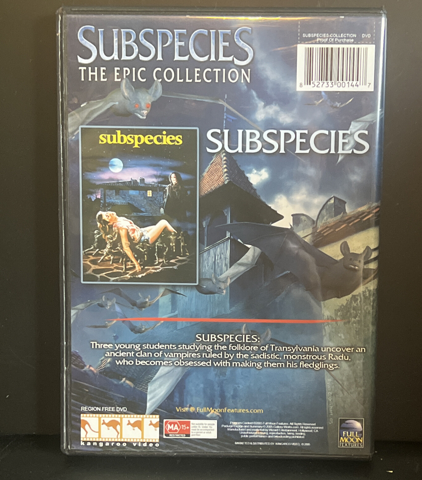 SUBSPECIES (DVD, 2005) Rare, OOP! from Full Moon Features Epic ...