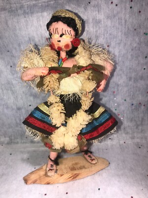 Vintage Unique Peruvian Handmade Cloth Doll w/ Ethnic Clothing& Paper ...
