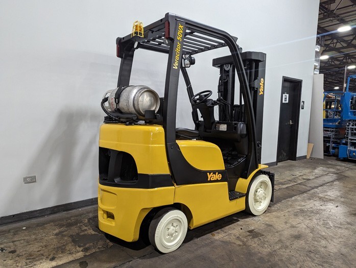 2015 YALE GLC050VX 3 STAGE 5000LB CUSHION LPG FORKLIFT STK 13194 | eBay