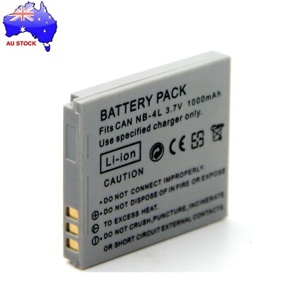 NB-4L Battery For Canon Digital IXUS 30 IXUS 40 IXUS 50 IXUS 55 IXUS 60 ...