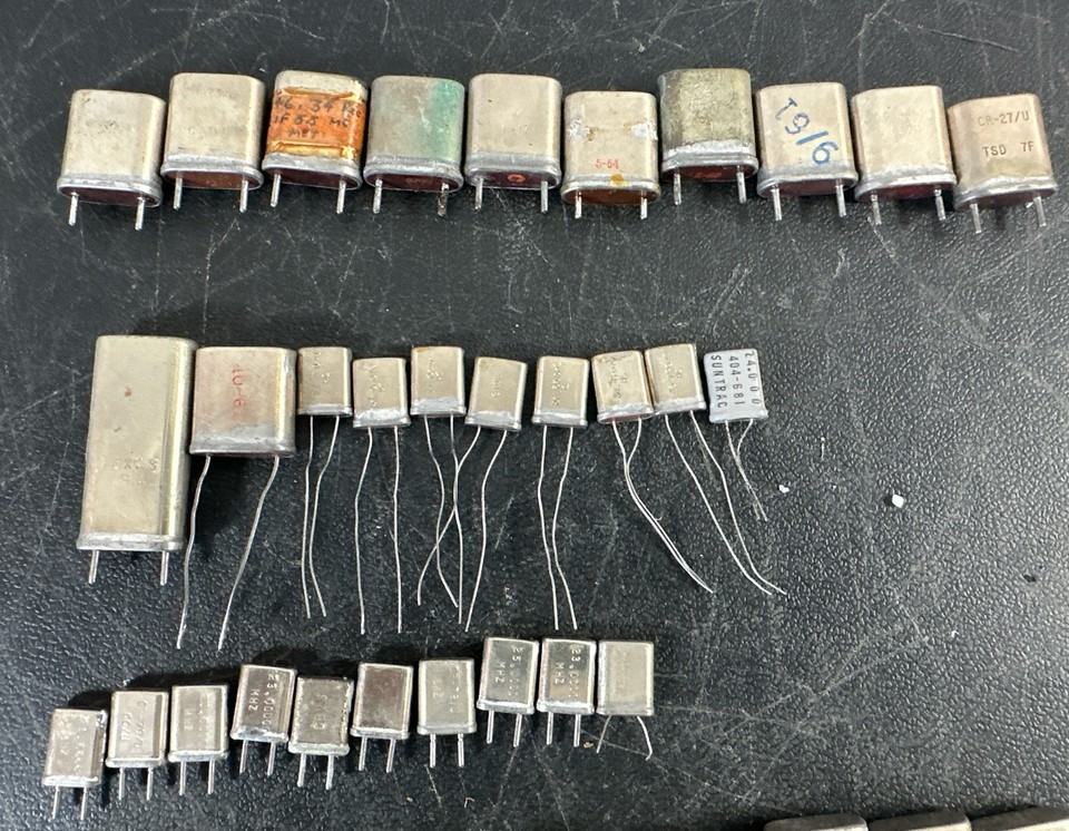 Lot Of Quartz Radio Crystal Holder - Many frequencies (100 Total) | eBay
