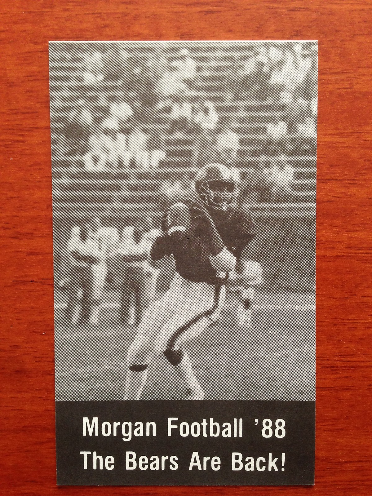 CFB 1988 MORGAN STATE BEARS Football Schedule College FB | eBay
