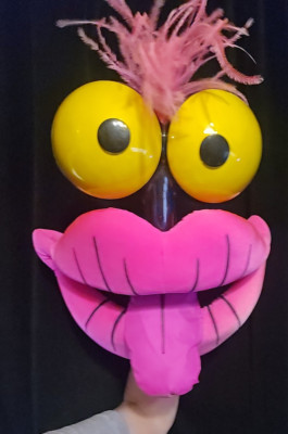 Hand / Mouth Professional Puppet - Blacklight Lips / Face Puppet | eBay