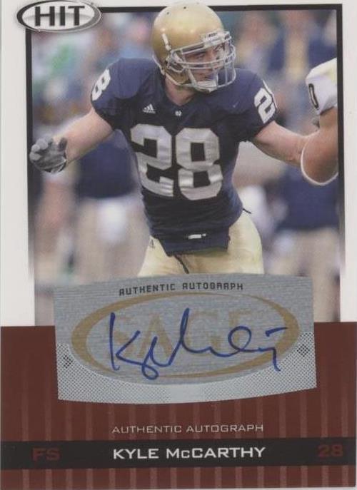 2010 SAGE Hit - Kyle McCarthy #A42 Autographs (AU, RC) for sale online ...