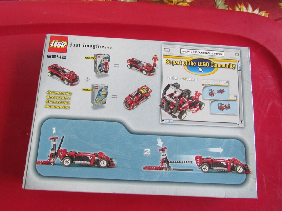 NEW LEGO 8242, TECHNIC Slammer Turbo, 236 Pcs, SEALED, RETIRED 2001 NIB ...