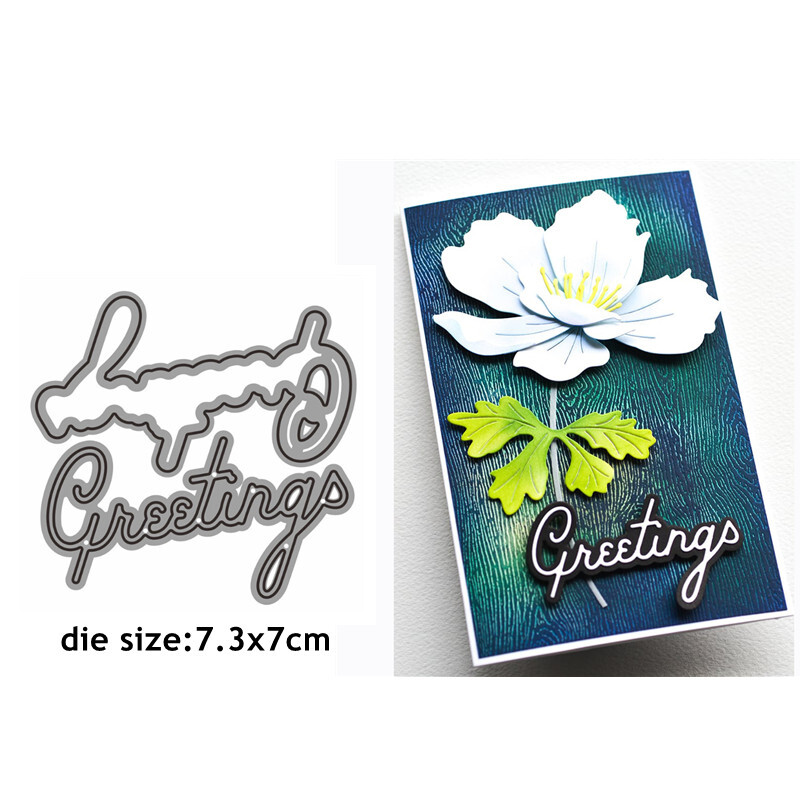 Warm Words Sentiment Metal Cutting Dies Stencils Embossing Card DIY ...
