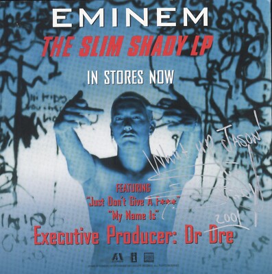 Eminem ~ Signed Autographed The Slim Shady LP Album Promo ~ PSA DNA | eBay