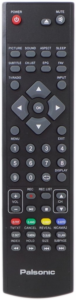 ORIGINAL PALSONIC REMOTE CONTROL RC740 RC-740 TFTV740HL TFTV3925FL ...