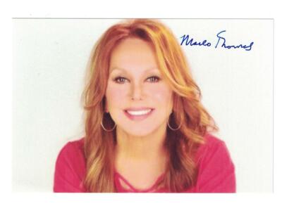 Marlo Thomas Signed Autographed 4 x 6 Photo Actress B | eBay
