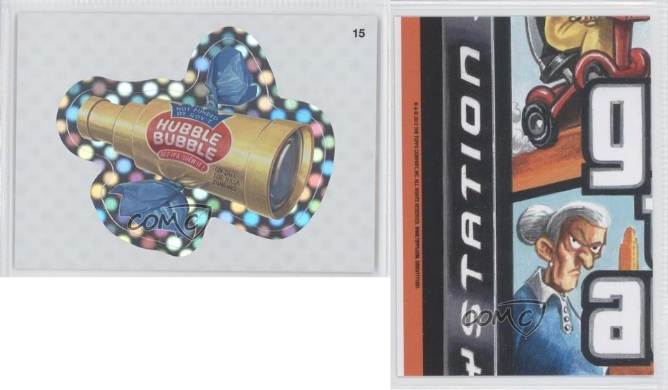 2012 Topps Wacky Packages All-New Series 9 Flash Foil Hubble Bubble #15 ...