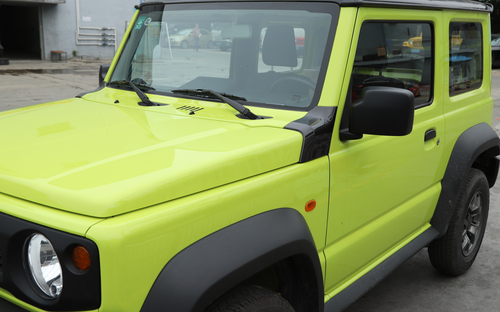 For 19+ Suzuki Jimny carbon fiber front Cowl Body Armor Cover Corner ...