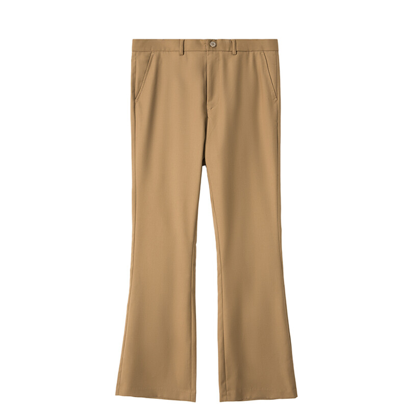 Mens Vintage Style Flared Trousers Bell Bottom Pants Bootcut Slim ...