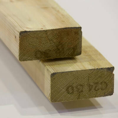 4x2 Timber Planed Treated 47x100mm (95x45mm) C24 Structural Carcussing ...