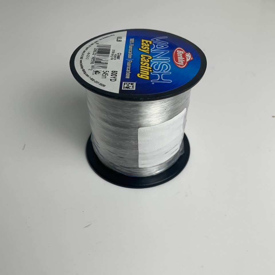 Berkley Vanish Fluorocarbon Fishing Line 8lb 500yds Spool Line Test NEW ...