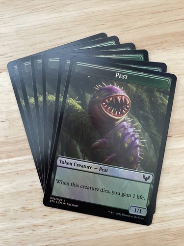 6x x6 MTG Elemental (002) Pest Token (005) Strixhaven FOIL NM/M | eBay
