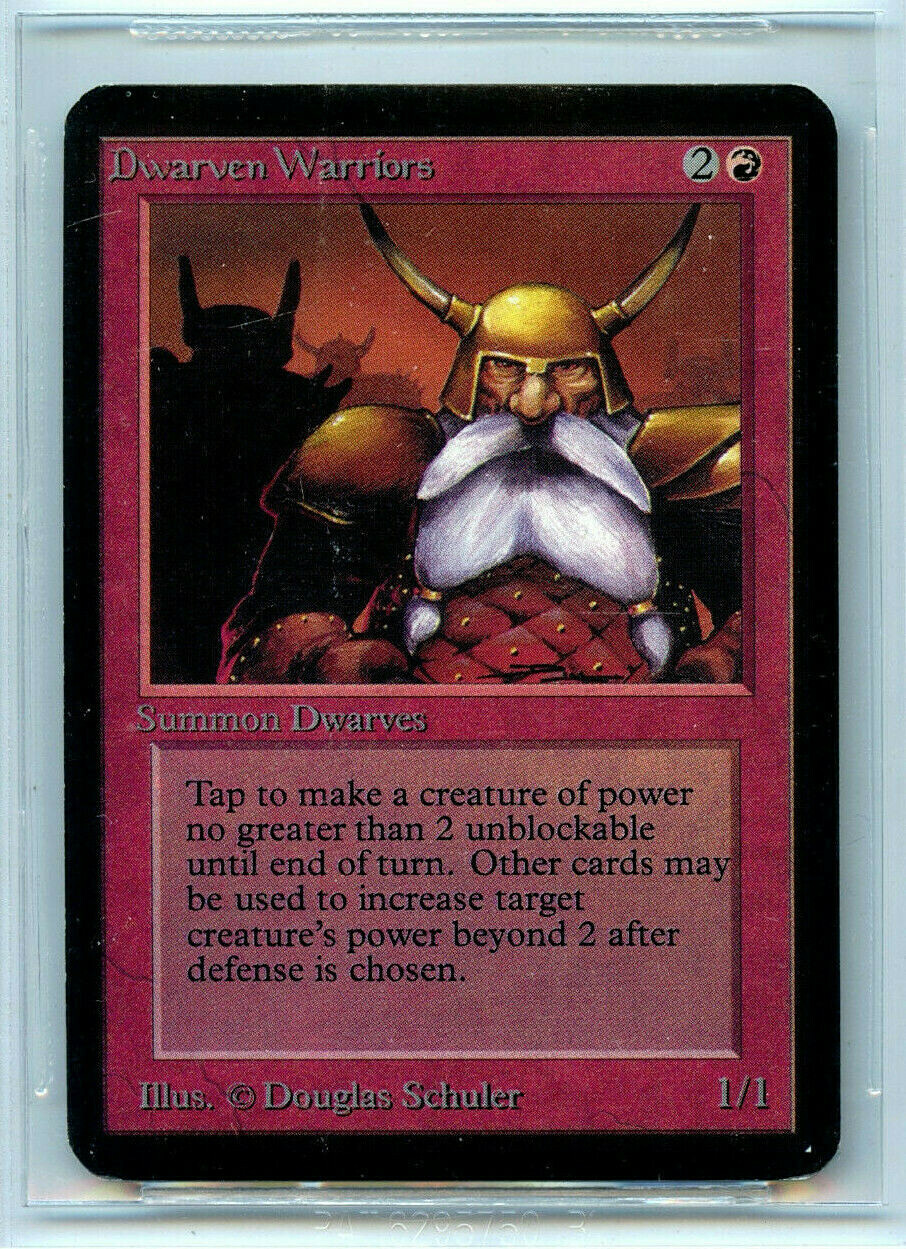 MTG Alpha Dwarven Warriors BGS 8.5 NM-MT+ Card Magic WOTC Amricons 2698 ...