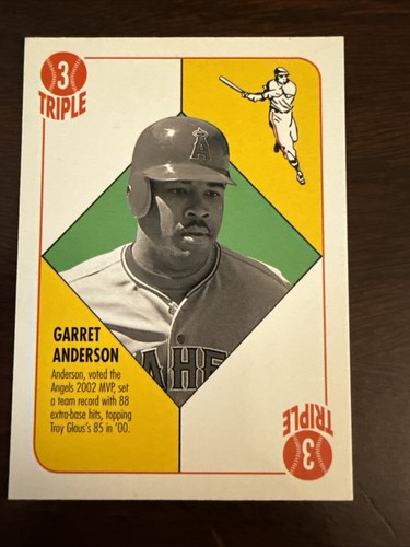 2003 Topps Red Backs NNO Garrett Anderson Angels | eBay