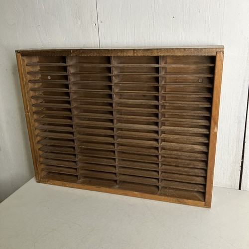 Napa Valley Box Company Wood 64 Cassette Tape Wall Storage Holder Rack ...