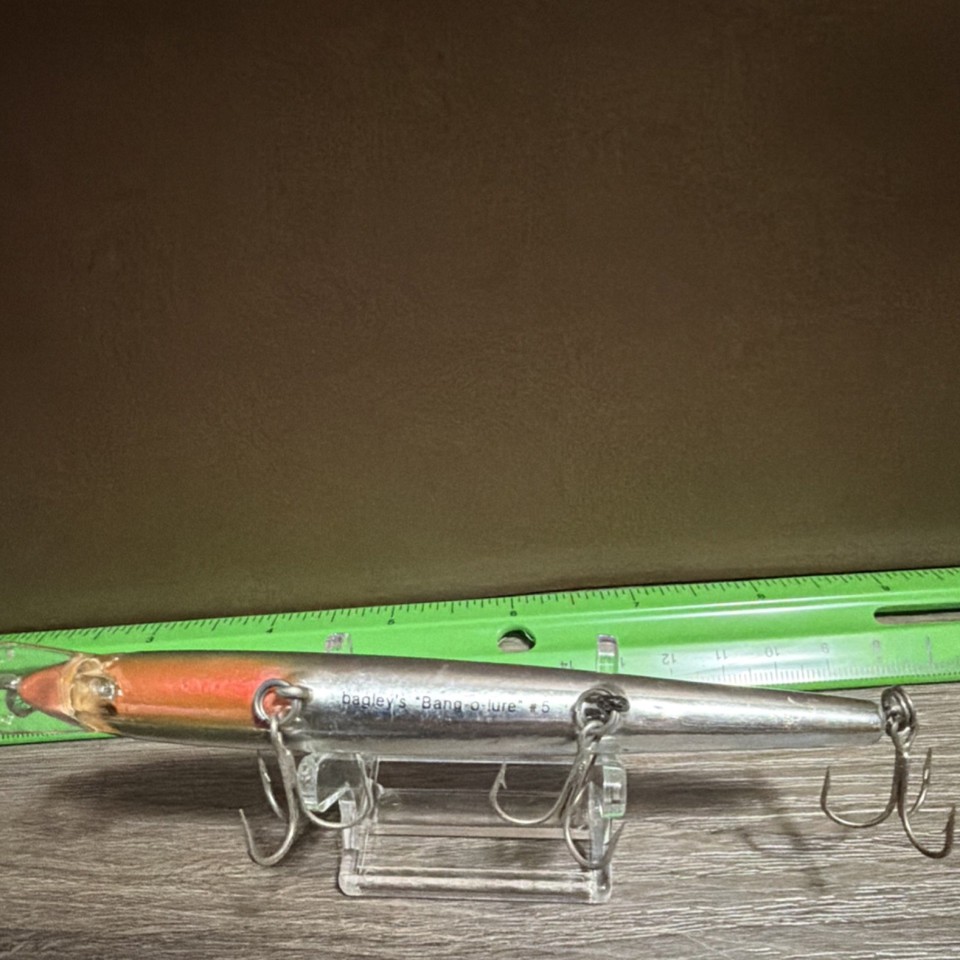 Bagley's Bango Lure 15 Blue Silver Fish Shape Crankbait Plastic 15cm 1 ...