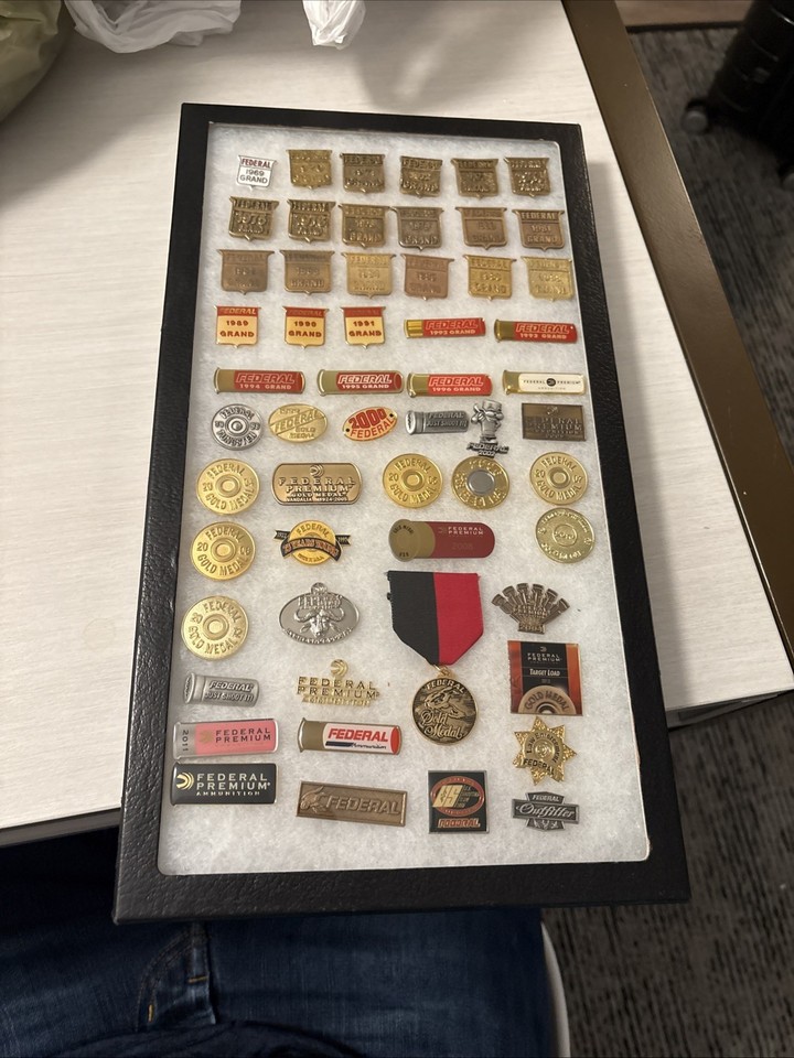Huge Lot Collection Of Federal Ammunition Shooting Pins In Case | eBay