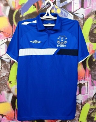 Everton FC England Football Shirt Soccer Jersey Polo Top Umbro Mens ...
