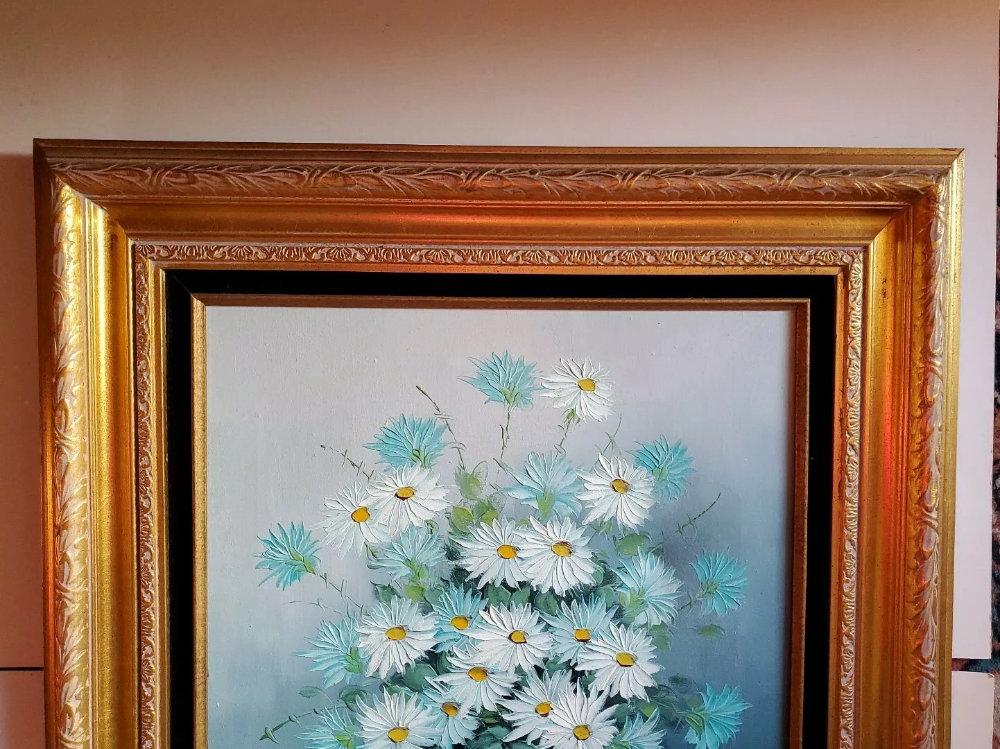 ORIGINAL OIL ON CANVAS SIGNED BY ROBERT COX (1934-2001) Daisy Framed 28 ...