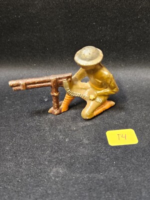 Vintage Barclay Manoil Lead Army "Kneeling Down Machine Gunner" Soldier ...