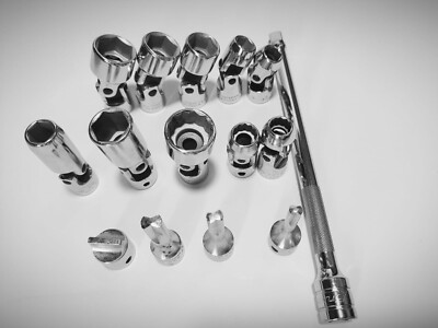 Proto 14 pc's 3/8" Drive FLEX Socket Set 6/12 pt. drag link & Snap-on 8 ...
