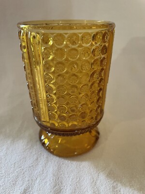 Richards & Hartley EAPG Buttons & Bars Amber 3 Panel Glass Spooner Dish ...