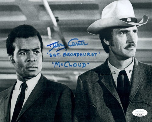 TERRY CARTER Signed McCLOUD 8x10 Photo JOE BROADHURST Autograph JSA COA ...