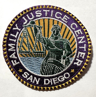 San Diego FAMILY JUSTICE CENTER Domestic Violence Embroidered Shoulder ...