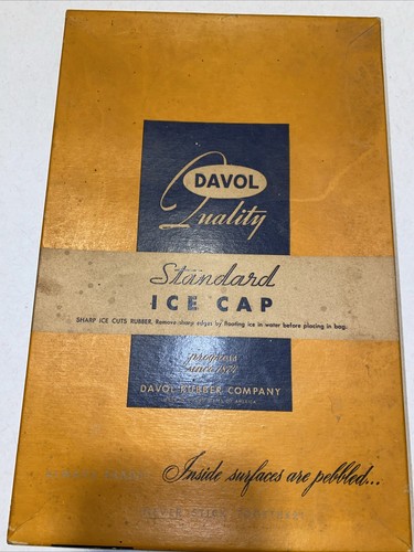 Davol Quality Standard Ice Cap Rubber with Box Vintage | eBay