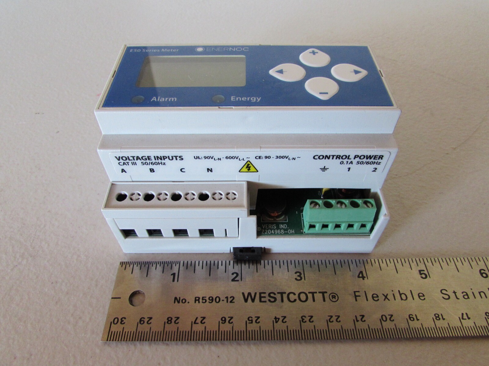 VERIS Enernoc DIN Rail Mount Compact Power Meter E50C2A-E5 E50 Series ...