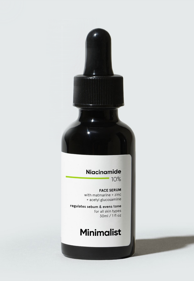 Minimalist Niacinamide Serum For reducing sebum & pores, and even skin ...