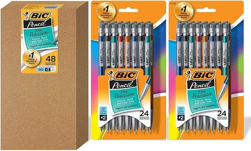 BIC Xtra Precision No 2 Mechanical Pencils with Erasers 24 Count ...