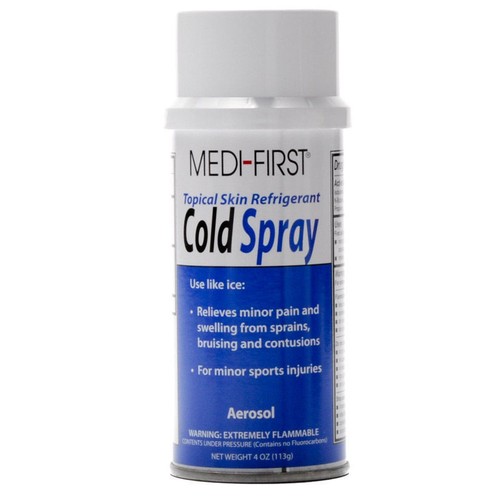 Medi-First Aerosol Cold Anesthetic Topical Coolant Spray 4oz Can #23017 ...