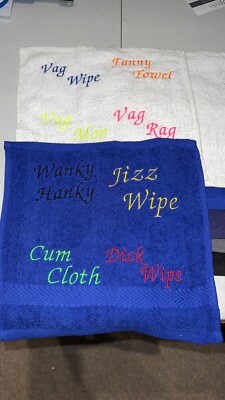 Adults RUDE After Sex Wipes Cum Fanny Willy Wank Flannel Cloth Secret ...