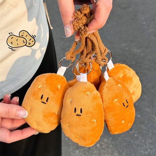 Cute Potato Plush Keychain Cartoon Potato Doll Pendant Backpack ...