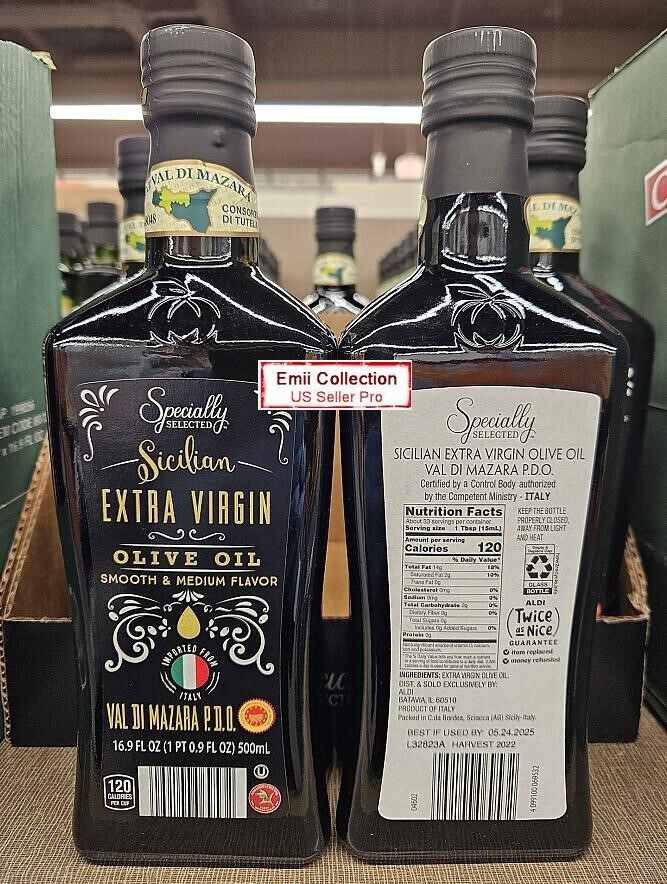 Specially Selected Sicilian Extra Virgin Olive Oil Val Di Mazara PDO (2 ...