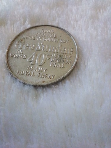 COIN - Dairy Queen Vintage 40 Cents Sunday | eBay