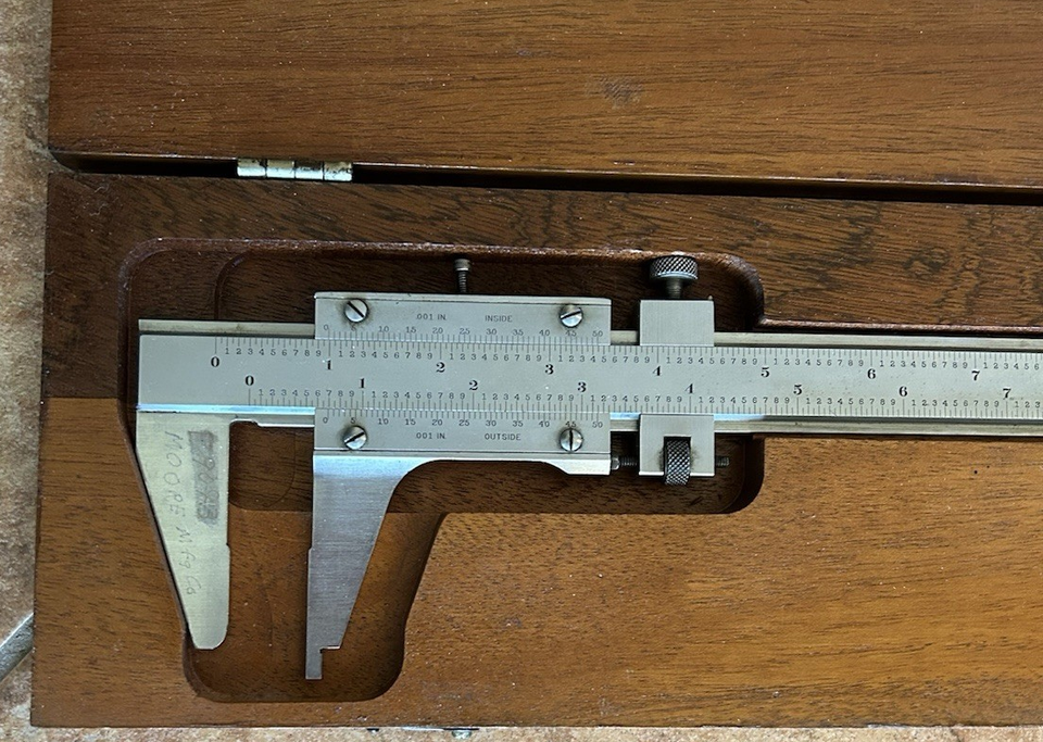 STARRETT No 123 0-24" MASTER VERNIER CALIPER Master Bar Inside Outside ...