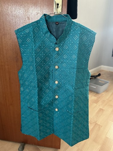 Men's Indian Koti Waistcoat - Modi/Nehru modi style - Chest 40” | eBay UK