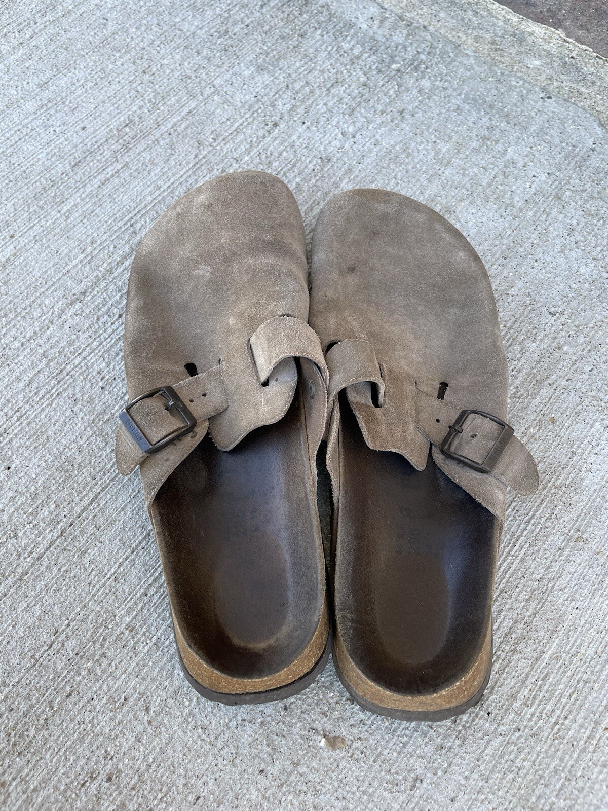 Birkenstock Betula Boston Brown Suede Leather Clogs S… - Gem