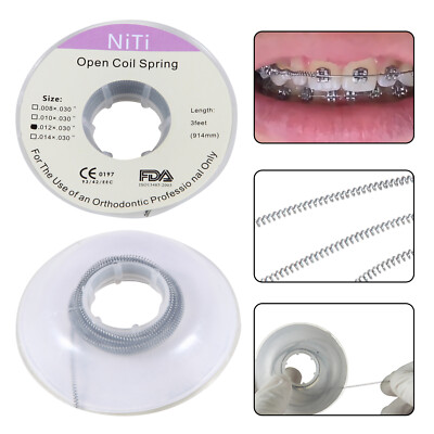 Dental Orthodontic Niti Open Coil Spring Spool .012 Inch 914mm MD | eBay